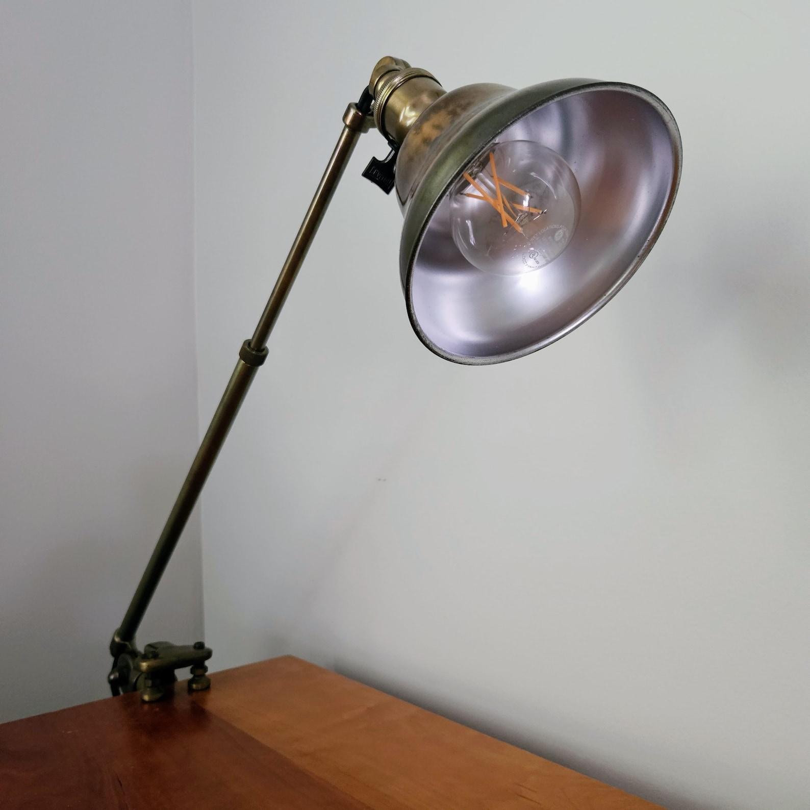Vintage Industrial Desk Lamp. Drafting Table Lamp. Steampunk Desk Lamp ...