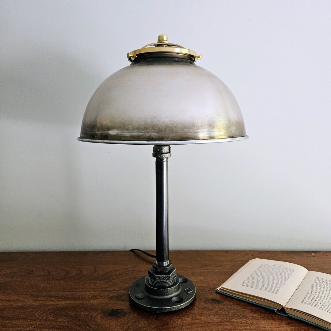 Industrial Lamp With Vintage Metal Shade. Table Lamp. Desk Lamp. Office ...