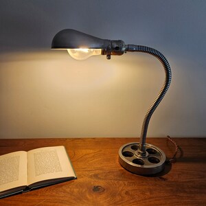 Vintage Industrial Desk Lamp. Industrial Work Lamp. Steampunk Desk Lamp ...
