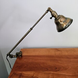Vintage Industrial Desk Lamp. Drafting Table Lamp. Steampunk Desk Lamp ...