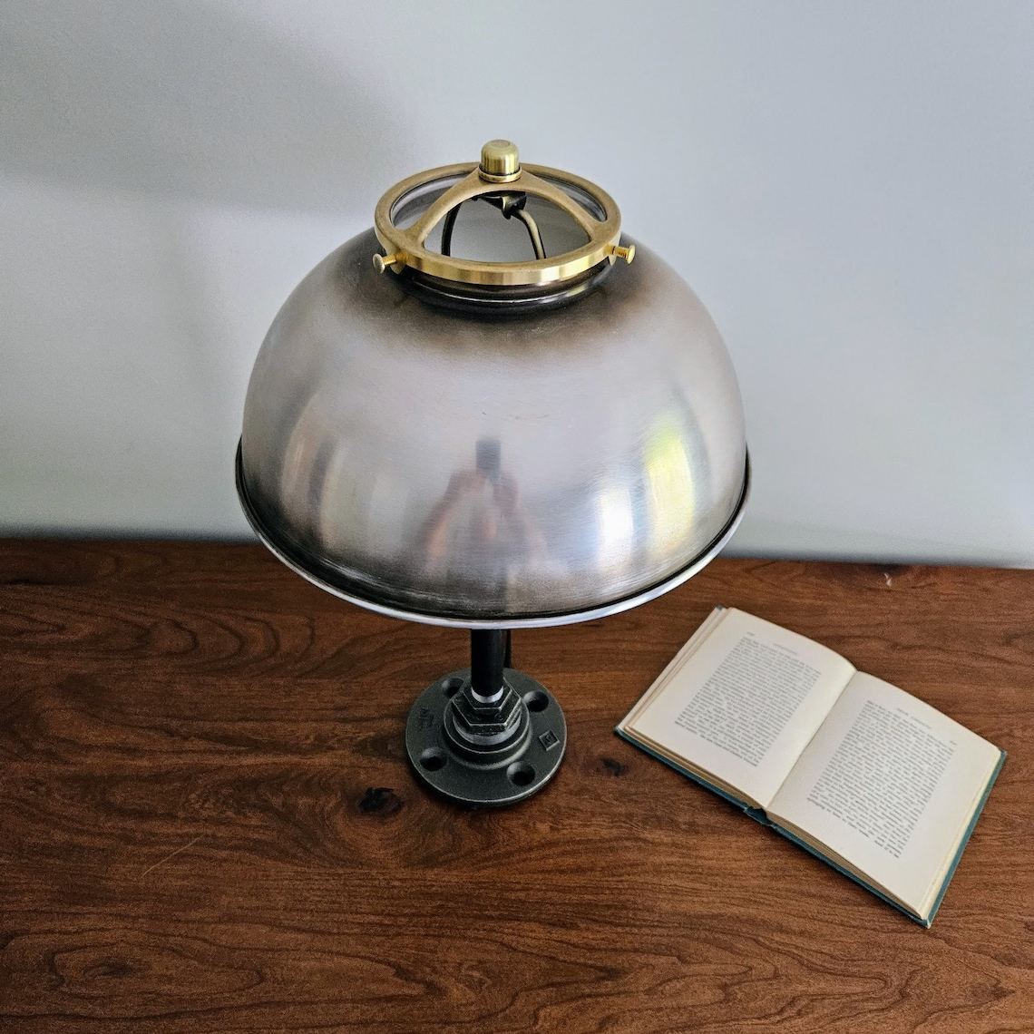 Industrial Lamp With Vintage Metal Shade. Table Lamp. Desk - Etsy
