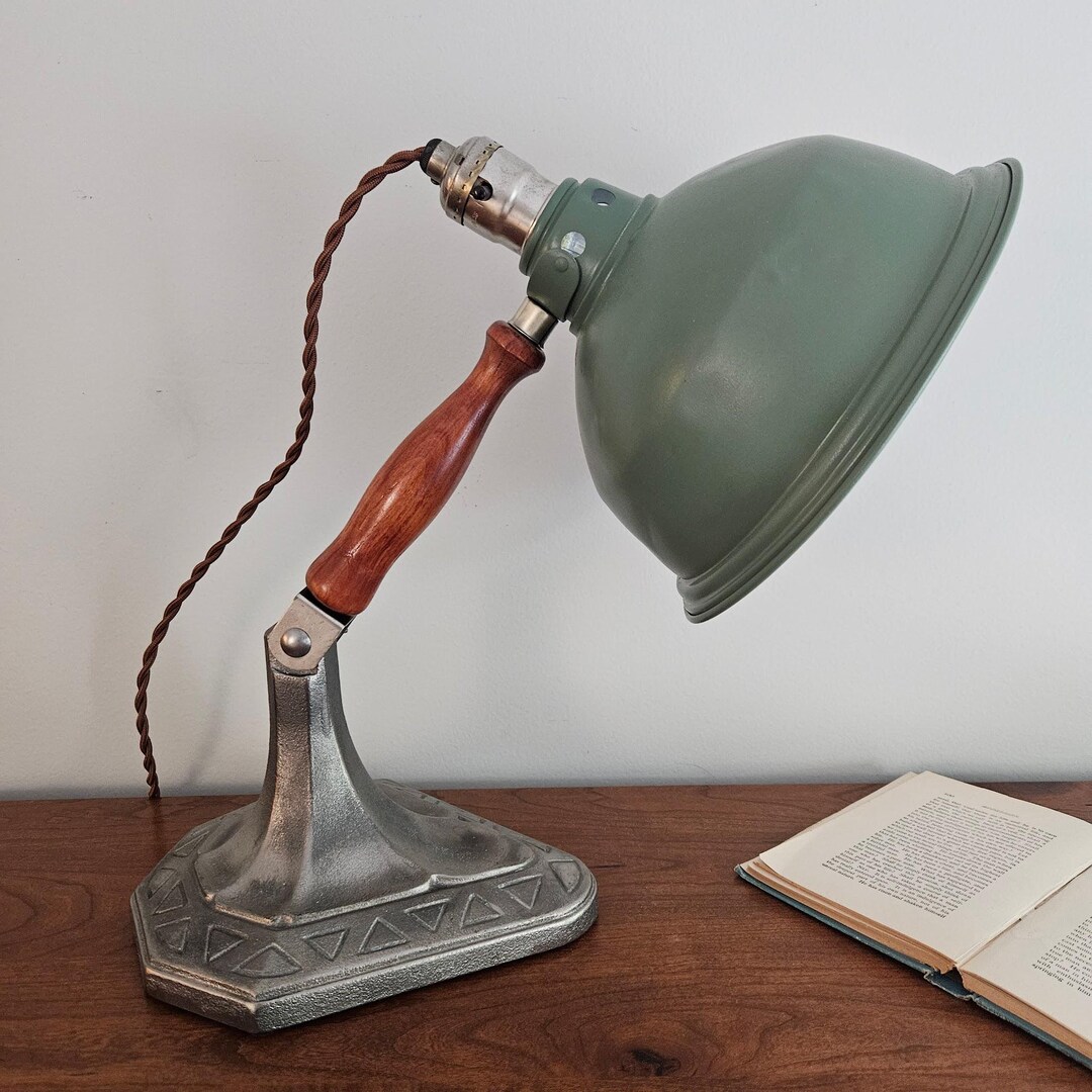 Vintage Industrial Desk Lamp. Steampunk Desk Lamp. Industrial Office ...