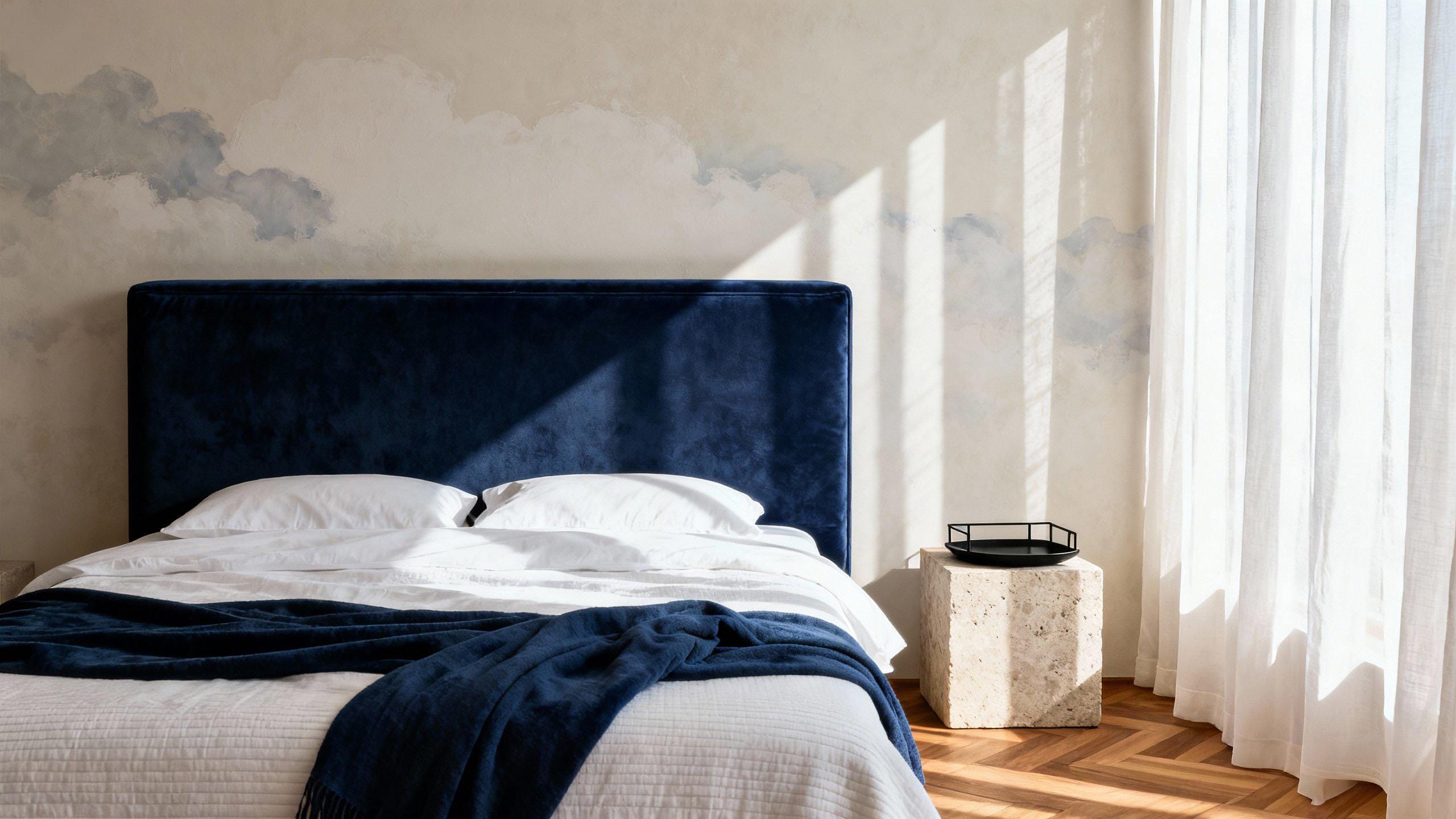 Custom Headboard Cover – Upholstered Fabric Slipcover, 50+ Colors ...