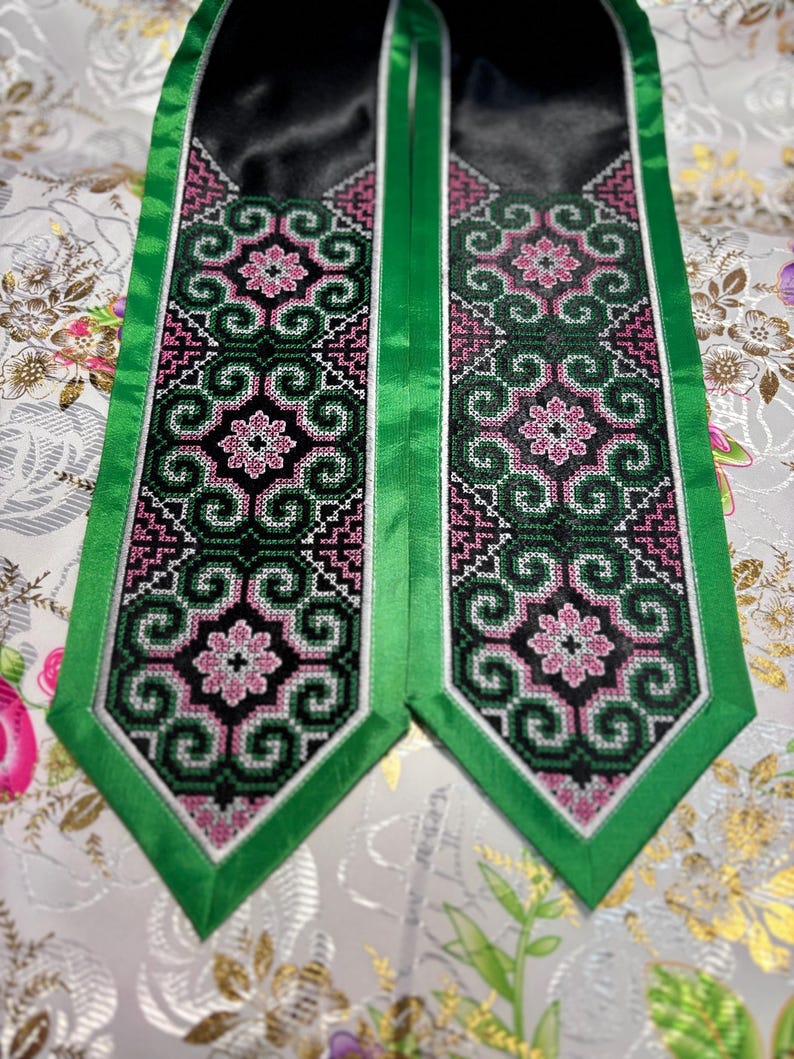A3 Machine Hmong Embroidery Graduations Stole - Etsy