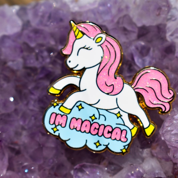 Unicorn Enamel Pin - Etsy