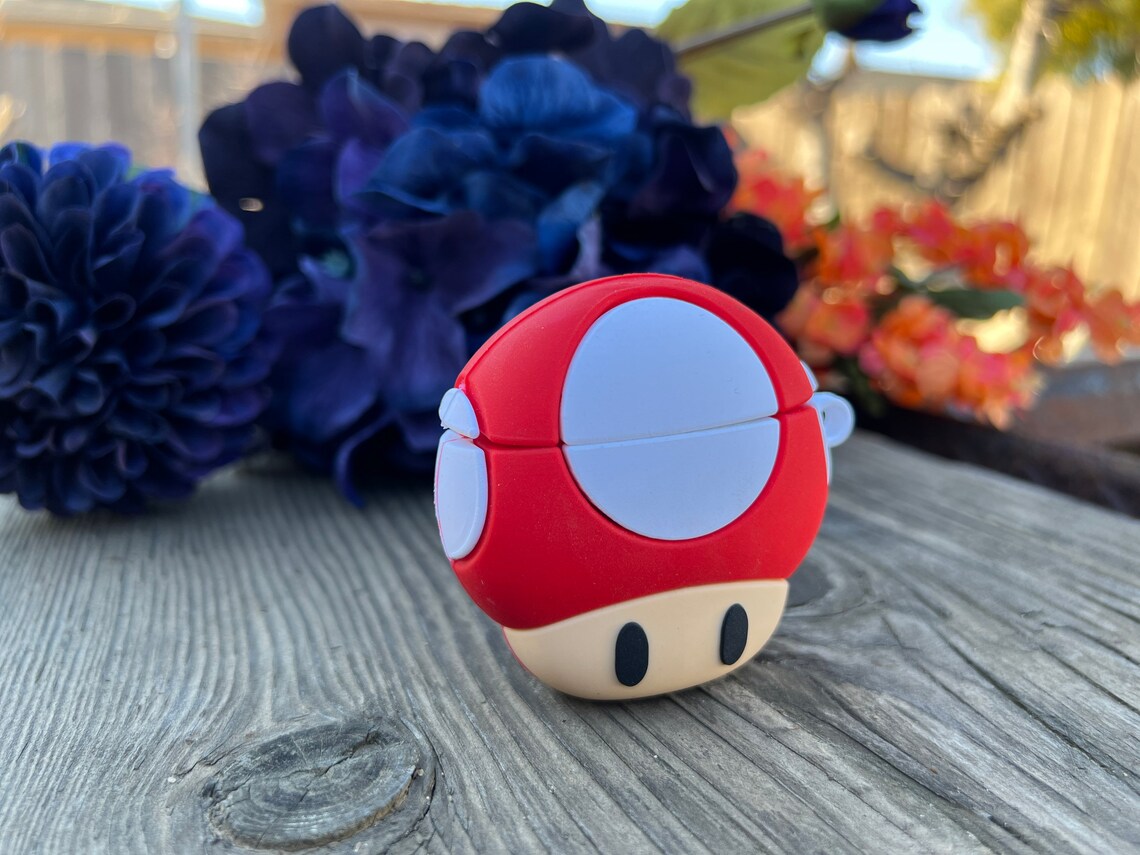 Super Mario Mushroom Air Pod Case - Etsy