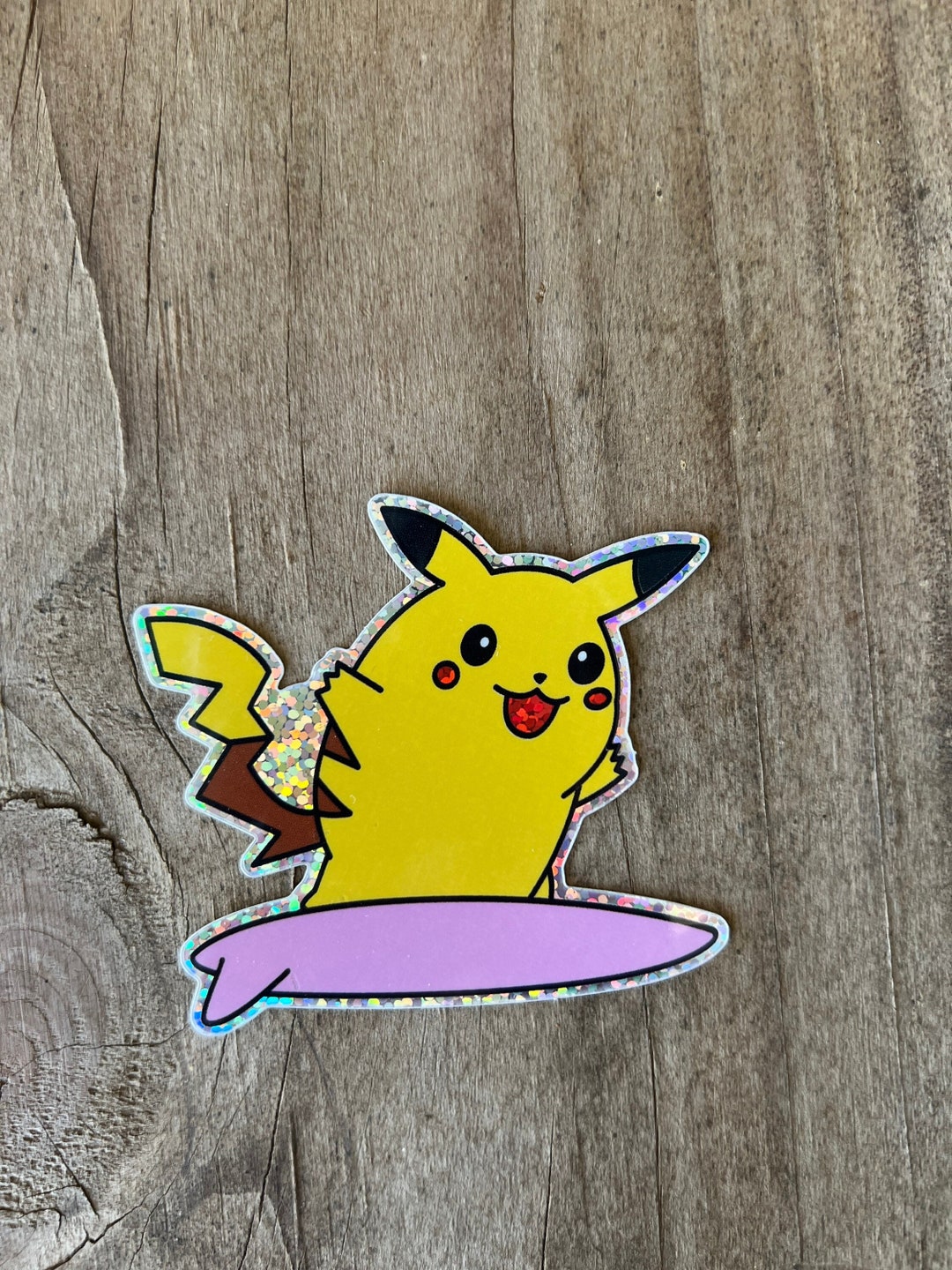 Surfin Pikachu Sticker - Etsy