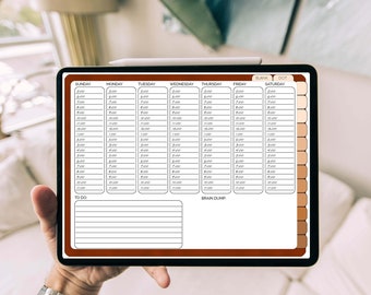 Undated Landscape Monthly Digital Planner for Goodnotes Ipad | Etsy