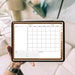 Undated Landscape Monthly Digital Planner for Goodnotes, iPad Planner ...