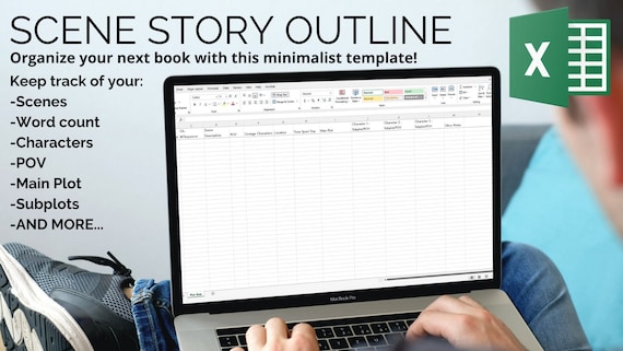 Excel Scene Story Outline Worksheet Story Planner Novel | Etsy