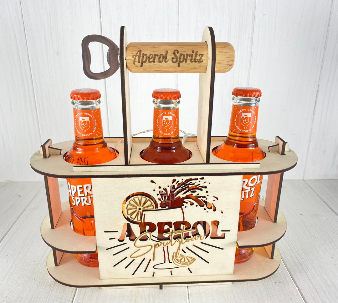 Aperol Spritz / Lillet Getränkehalter für 3 Flaschen Aperol Spritztour ...