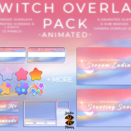 Animated Viking / Lightning Twitch Overlay Package Screens - Etsy