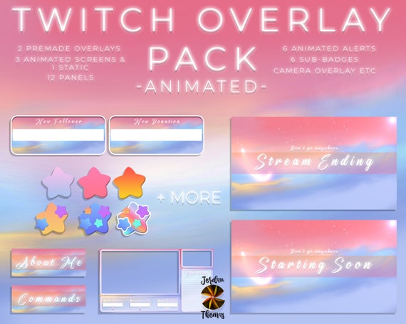 Twitch Overlay Pack - Etsy