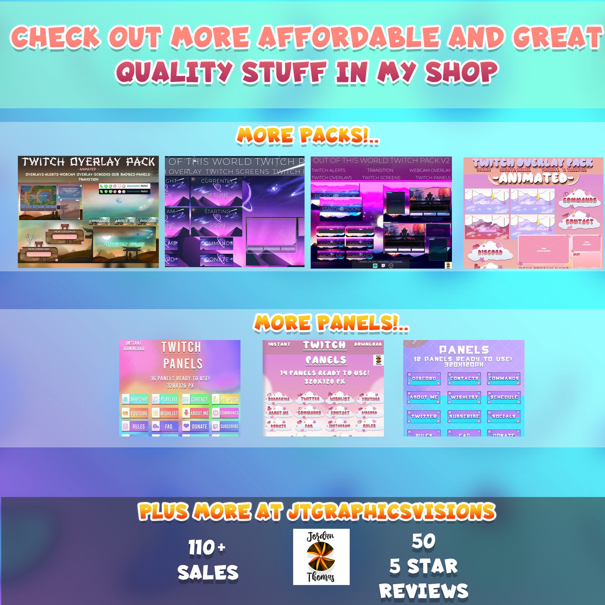 Twitch Overlay | Etsy