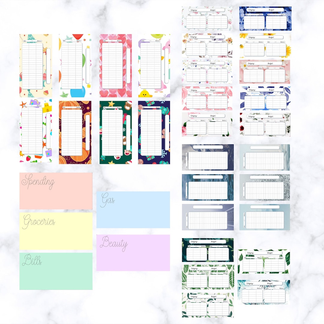 Budget Cash Envelopes Printables BUNDLE 2021 | Budgeting Envelope ...