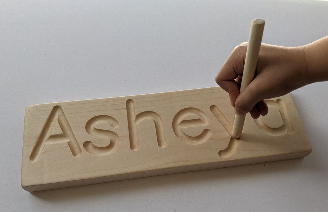 Personalized Name tracing board Montessori | Etsy