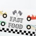 Personalized Race Car Food Tent Label: Vintage Birthday Party (editable ...