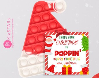 Pop It Christmas Tags | Etsy