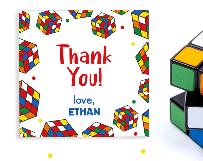 Valentine's Day Rubix Cube Themed - Gift Tag - Etsy