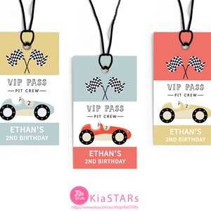 Personalized Race Car Food Tent Label: Vintage Birthday Party (editable ...