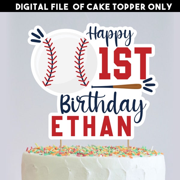 Baseball Cake Topper - Etsy