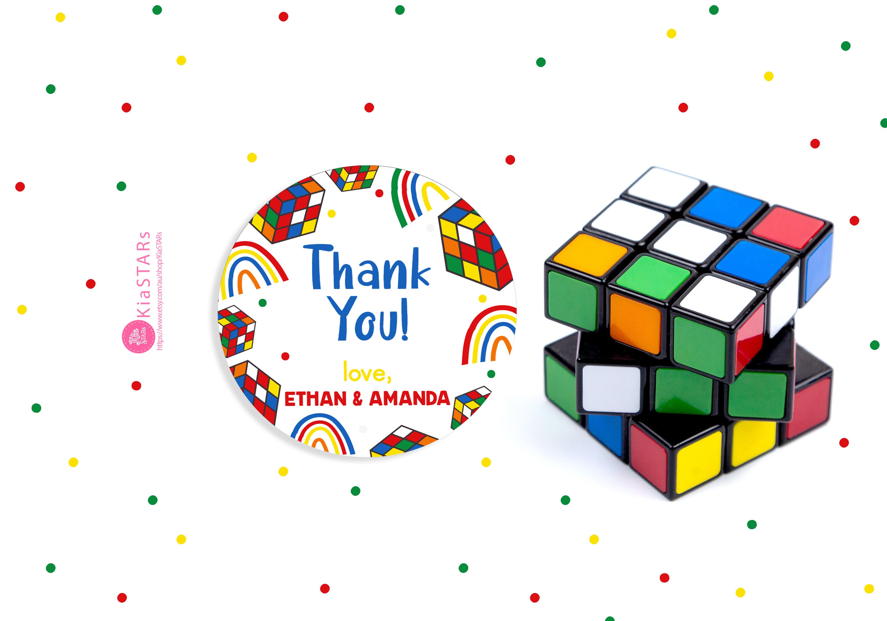 Personalized Rubik's Cube Birthday Cake Topper (digital File) - Etsy