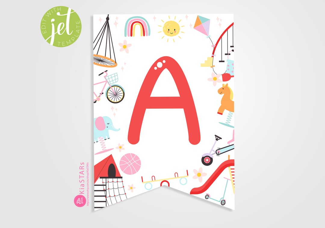 Playground Birthday Decoration Flags Park Party Birthday Outdoor ...