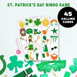 St Patrick's Day Bingo Printable, St. Patrick's Day Bingo PDF ...