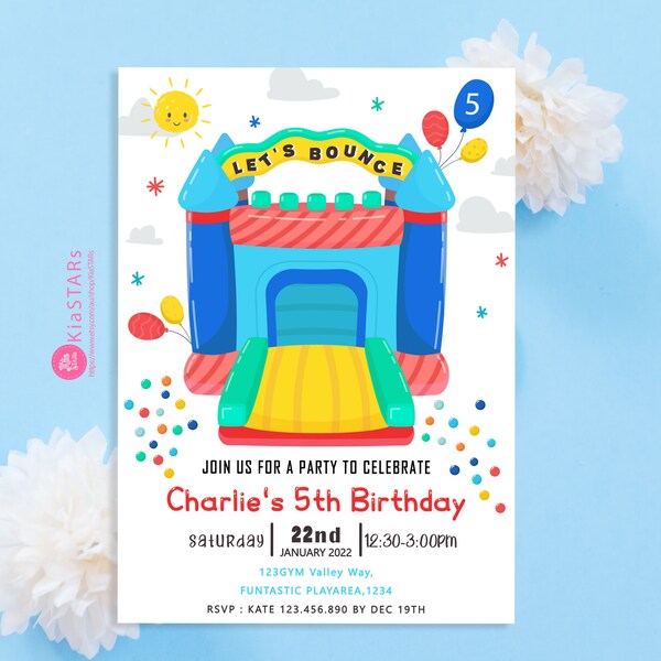 Indoor Playground Birthday Invitations - Etsy