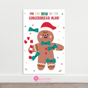 Christmas Pin the Game, Christmas Party Game, Christmas Game, Christmas ...