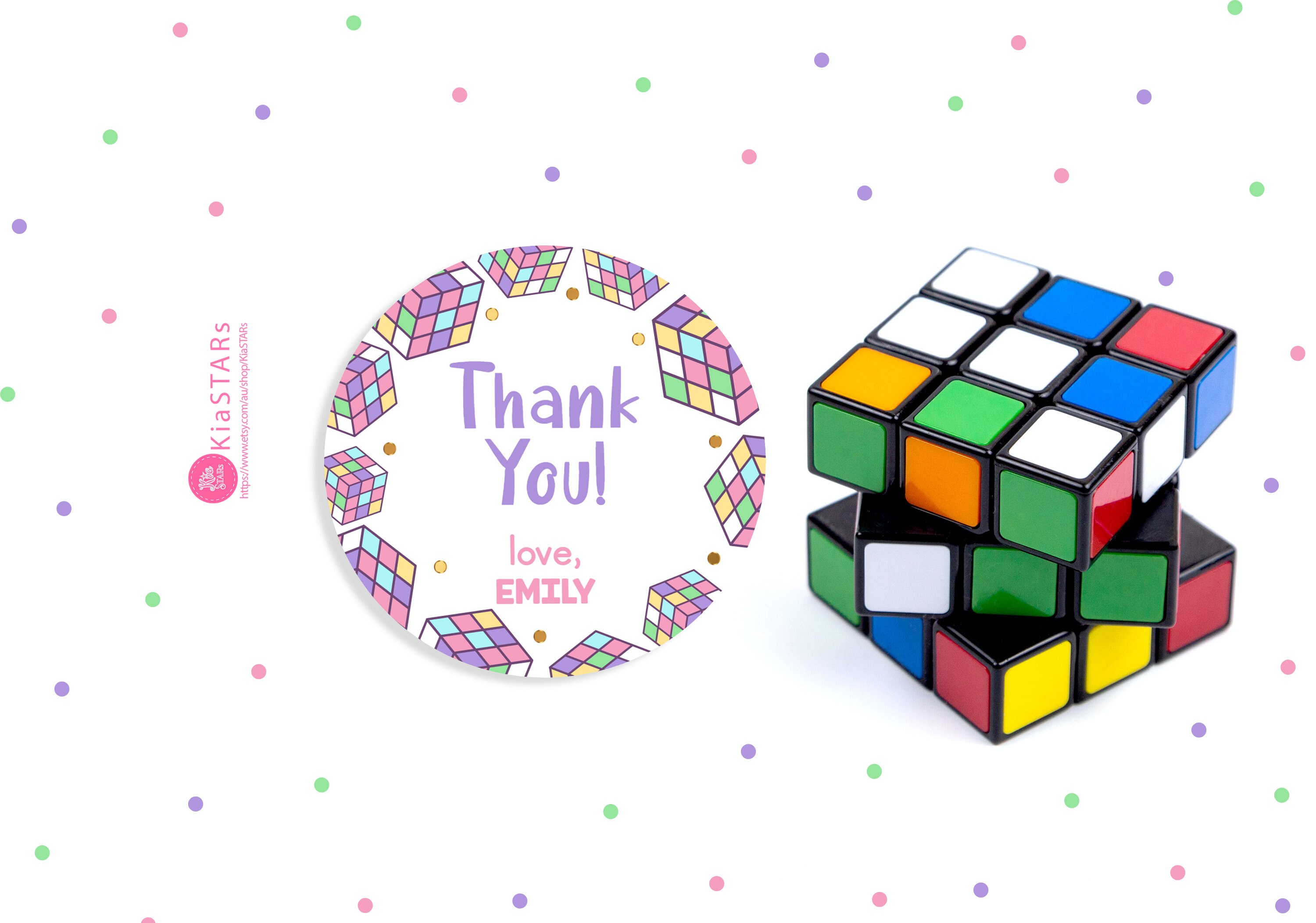 Rubik's Cube Party Invitation Rubik Cube Games Birthday - Etsy