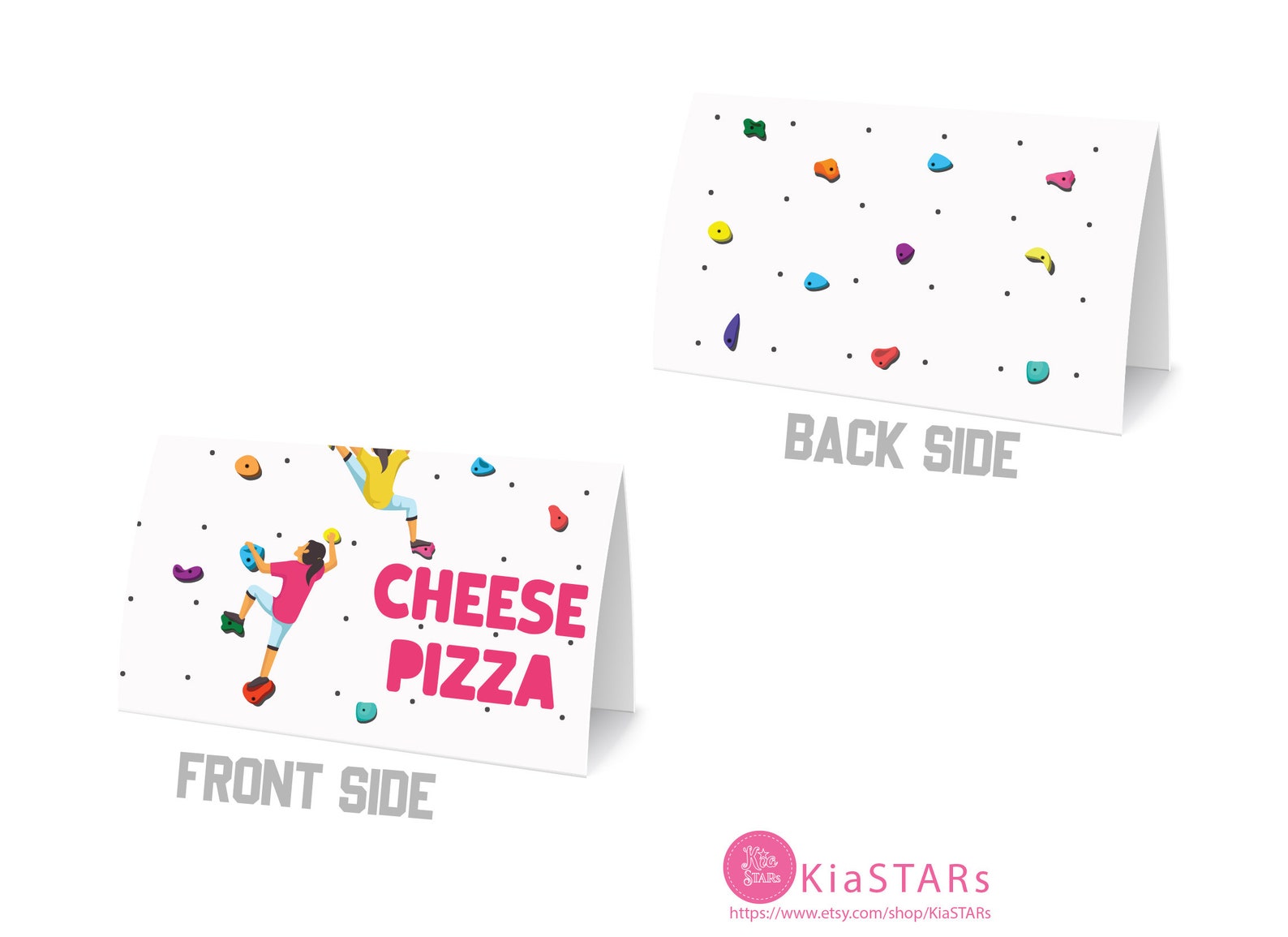 Personalized Rock Climbing Cupcake Topper: Adventure Party (digital) - Etsy