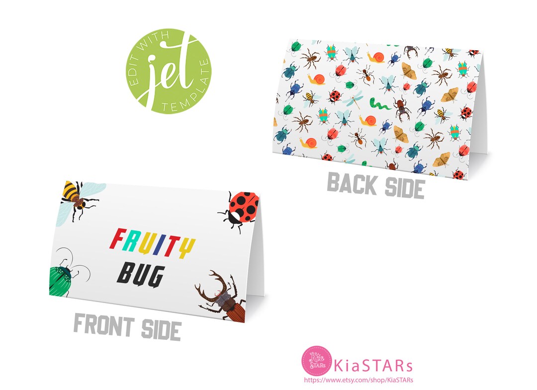 Personalized Bug Birthday Party Bottle Label Bugs Birthday Party Theme ...