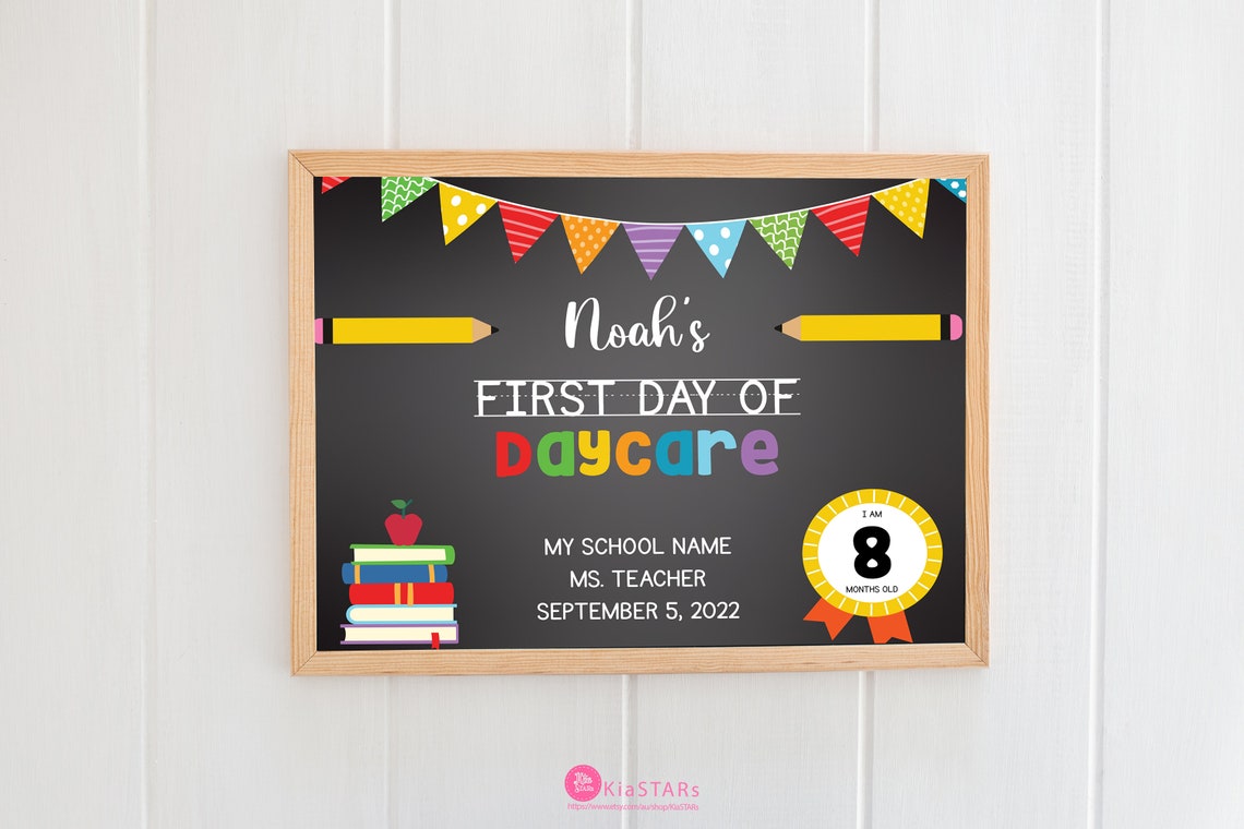 Printable Editable First and Last Day of School Sign PDF - Etsy