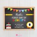 Printable, Editable First and Last Day of School Sign PDF Template ...