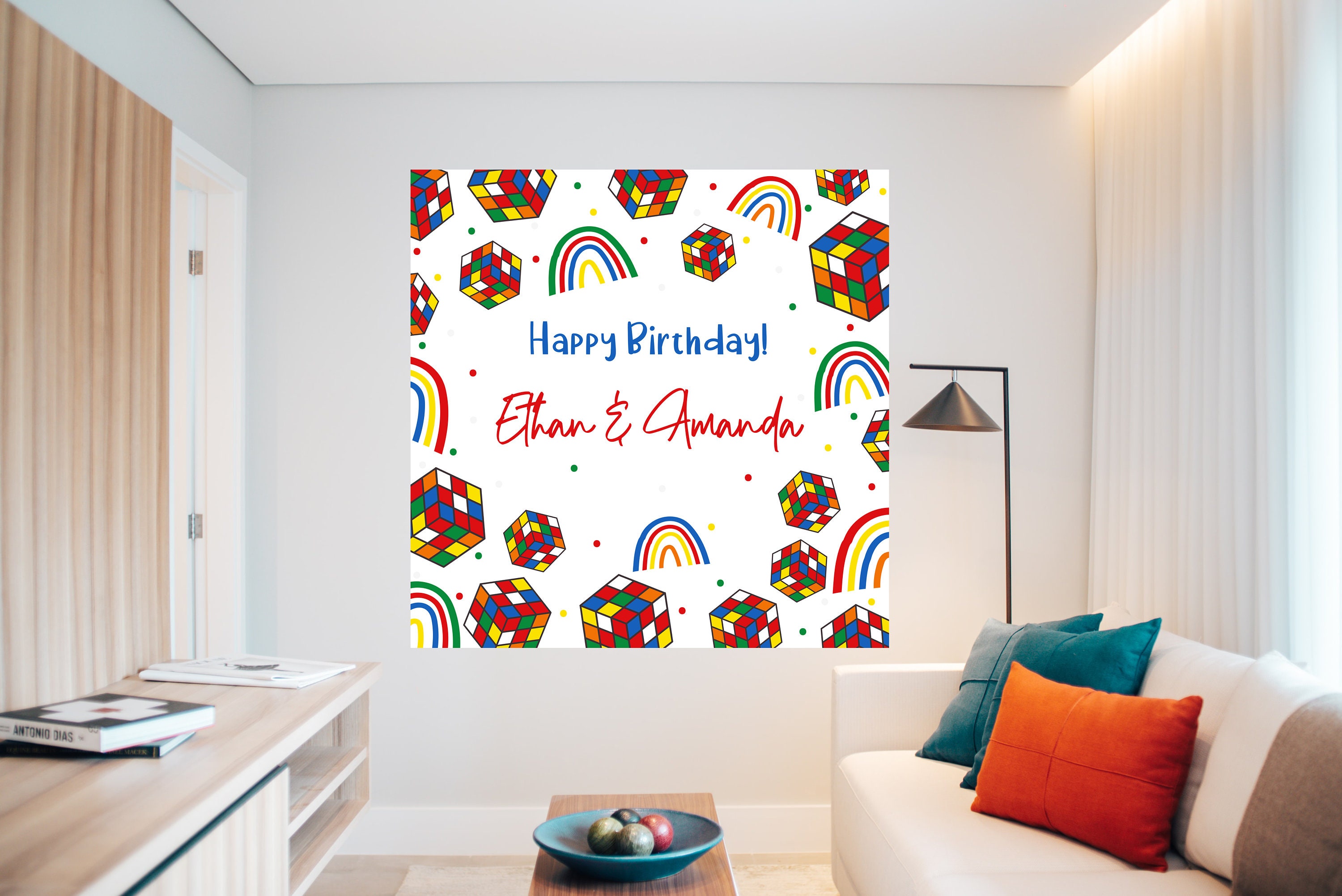 Personalized Rubik's Cube Birthday Cake Topper (digital File) - Etsy