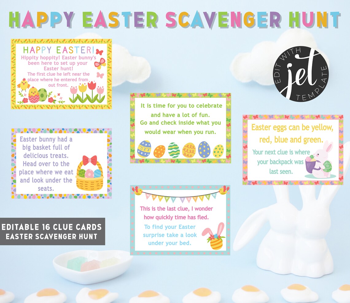 Indoor Scavenger Hunt Printable Easter Scavenger Hunt Easter | Etsy