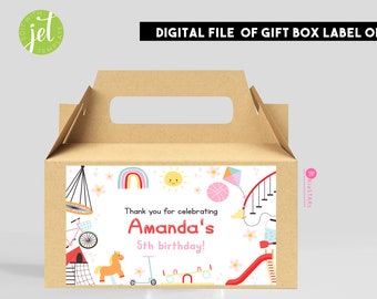 Charm Favor Box Charm Favor Box Label Labes 5.50x3in Gable Box Charm ...