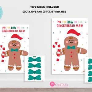 Christmas Pin the Game, Christmas Party Game, Christmas Game, Christmas ...
