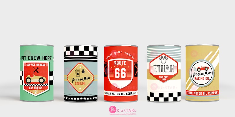 Personalized Race Car Food Tent Label: Vintage Birthday Party (editable ...
