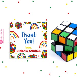 Rubik's Cube Party Birthday Cake Topper | Rubik Cube Games Birthday ...