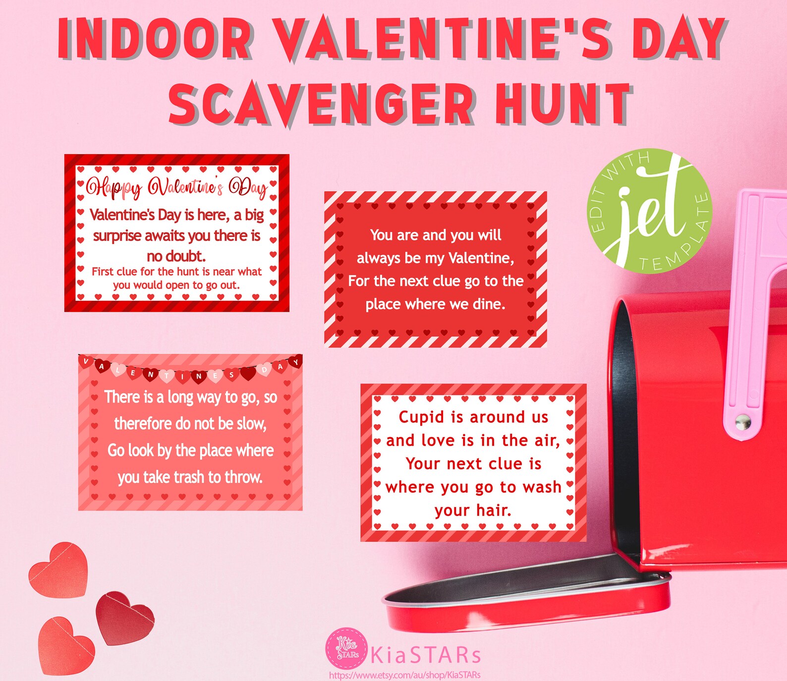 Indoor Scavenger Hunt Printable Valentines Scavenger Hunt | Etsy