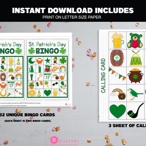 St Patrick's Day Bingo Printable, St. Patrick's Day Bingo PDF ...