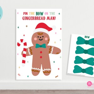 Christmas Pin the Game, Christmas Party Game, Christmas Game, Christmas ...