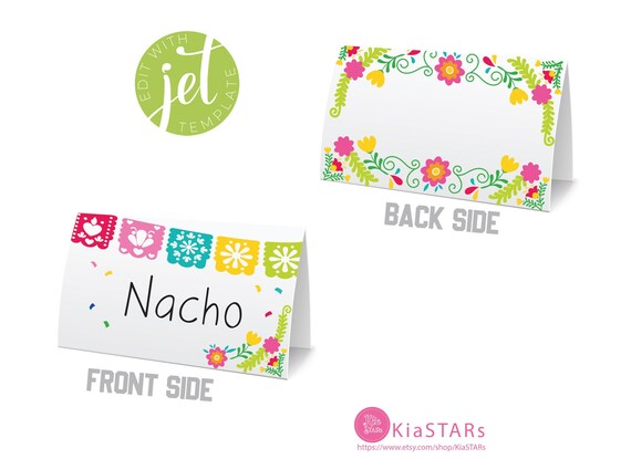 Fiesta Food Tent Label First Fiesta Food Label Editable Food - Etsy
