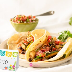 Fiesta Food Tent Label, First Fiesta Food Label, Editable Food Label ...