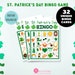 St Patrick's Day Bingo Printable, St. Patrick's Day Bingo PDF ...
