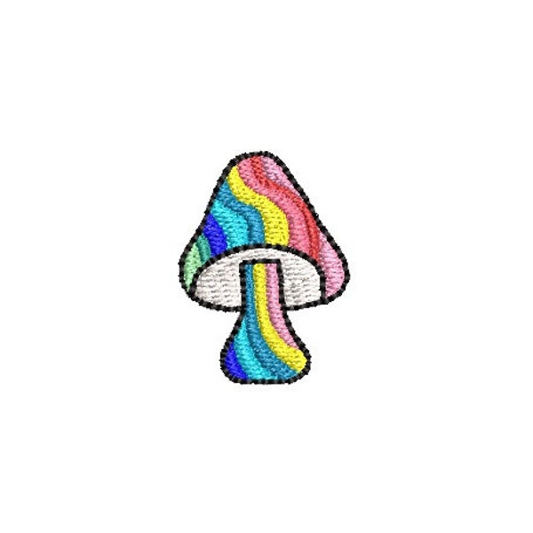 Pes File for Embroidery Mushroom - Etsy