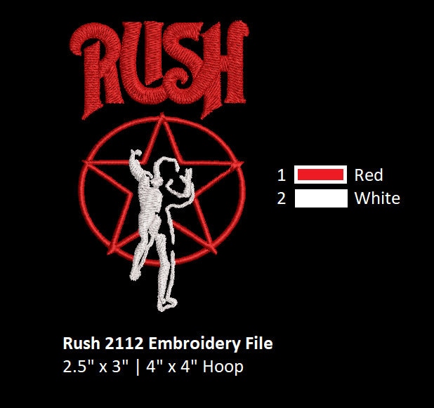 Rush 2112 Embroidery File - Etsy