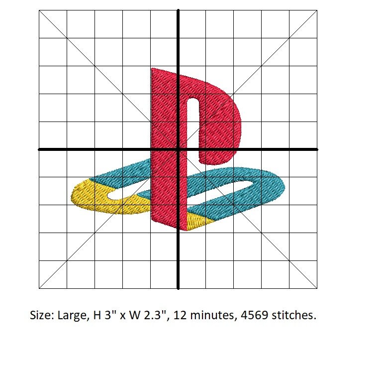 3 Pack Playstation Embroidery Files - Etsy